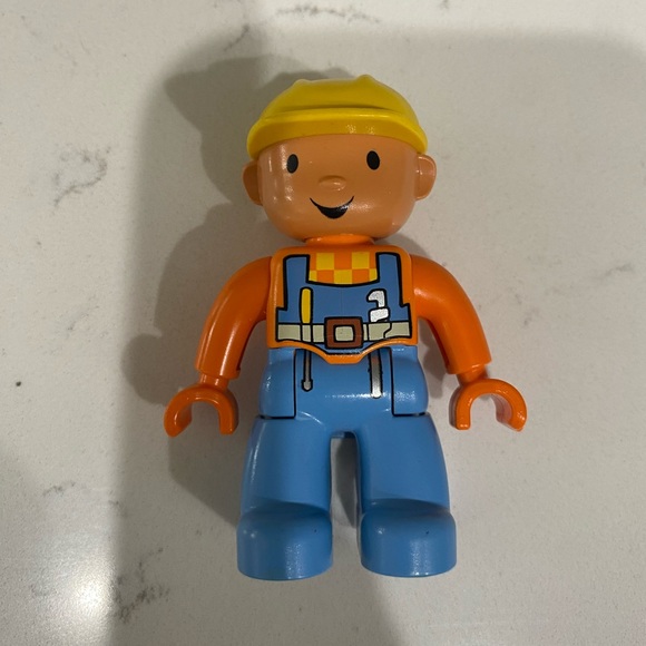 Lego | Toys | Lego Duplo Bob The Builder Wearing Orange Shirt And ...